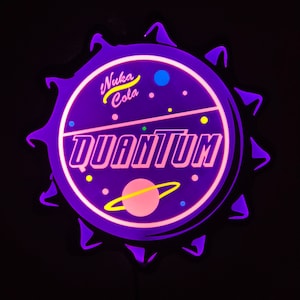 Fallout Inspired Nuka Cola Purple/black Quantum LED Sign - Etsy