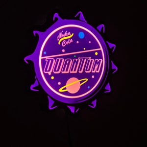 Fallout Inspired Nuka Cola Purple/black Quantum LED Sign - Etsy