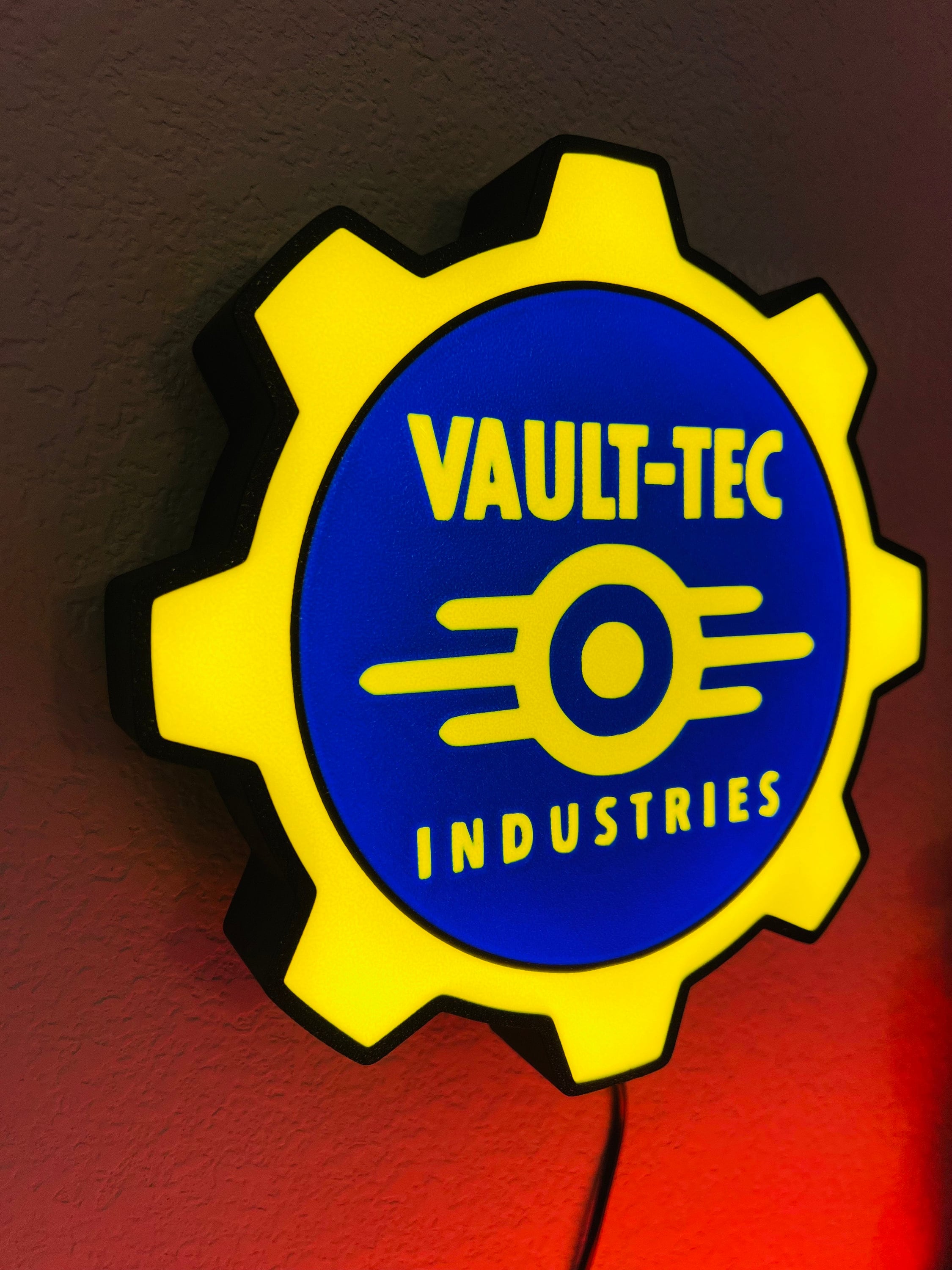 Fallout Inspired Vault-tec Industries LED Sign - Etsy