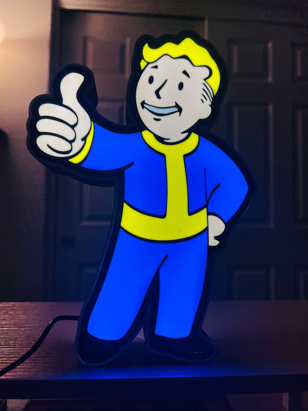 Fallout Inspired Vault Boy LED Sign - Etsy