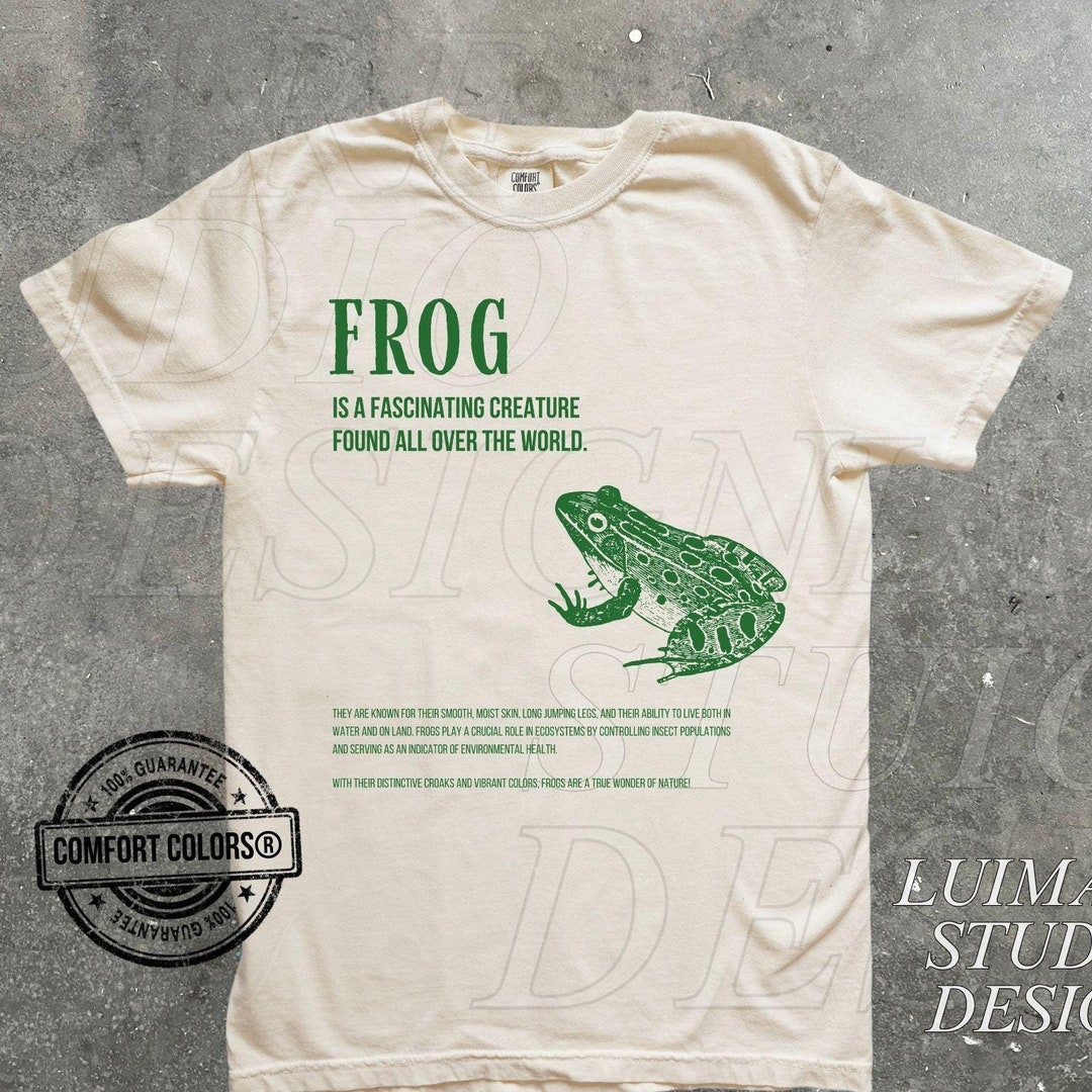 Frogs Retro 90s Tattoo Comfort Colors® Shirt Vintage Y2k Frog Lovers ...