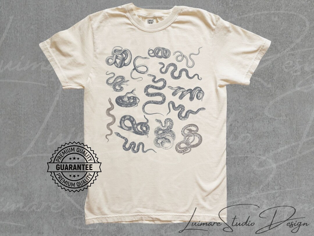 Retro Snake Tattoo Old School Y2k Vintage Graphic Comfort Colors® Shirt ...