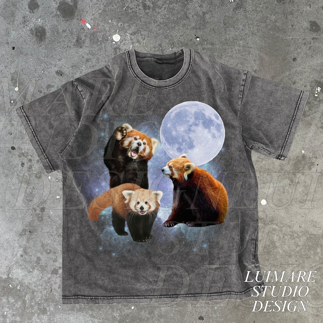 Red Panda Shirt 90s Graphic Vintage Distressed Red Panda Lover Retro ...