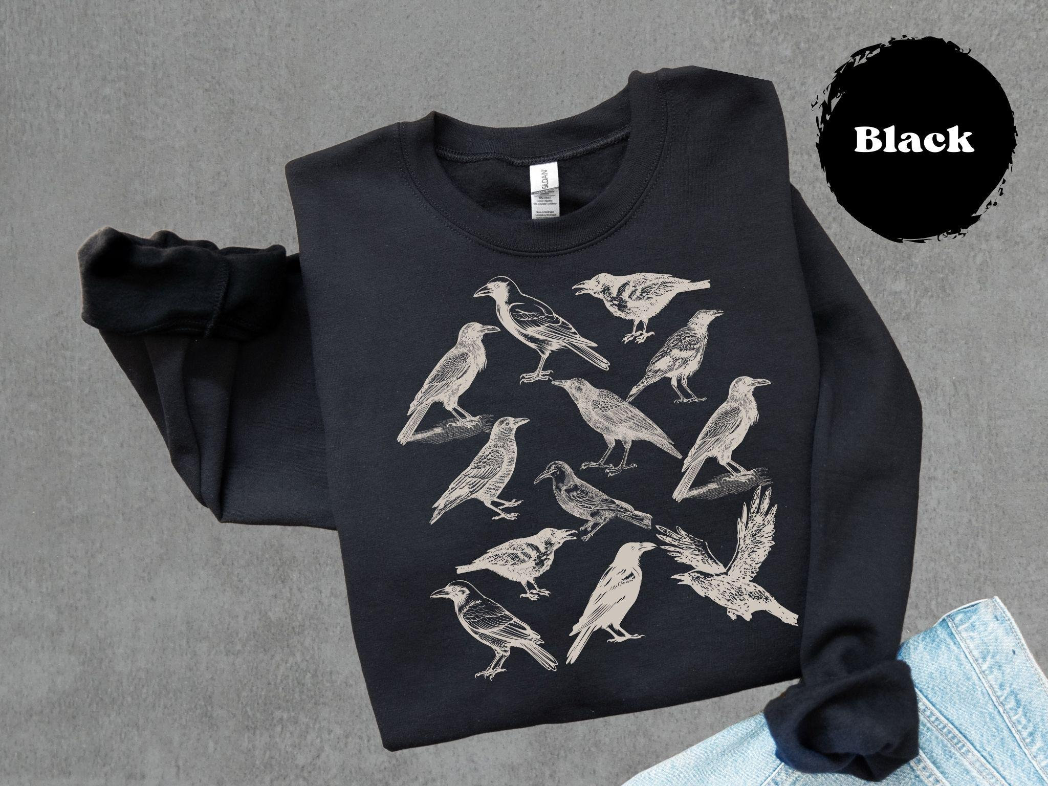 Crow Sweater Retro 90s Raven Tattoo Comfort Colors® Vintage Y2k Bird ...