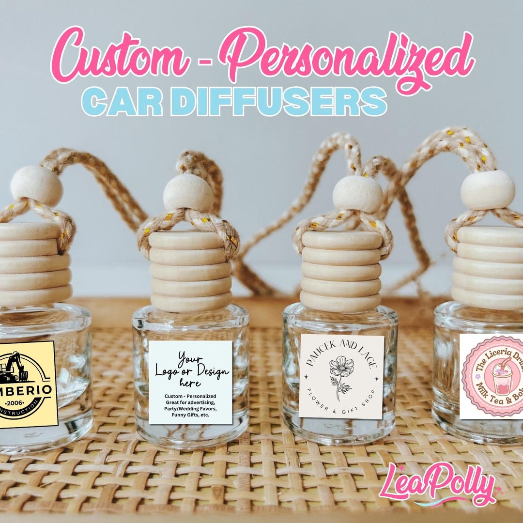 Custom Car Diffusers | Personalized Air Fresheners for Weddings ...