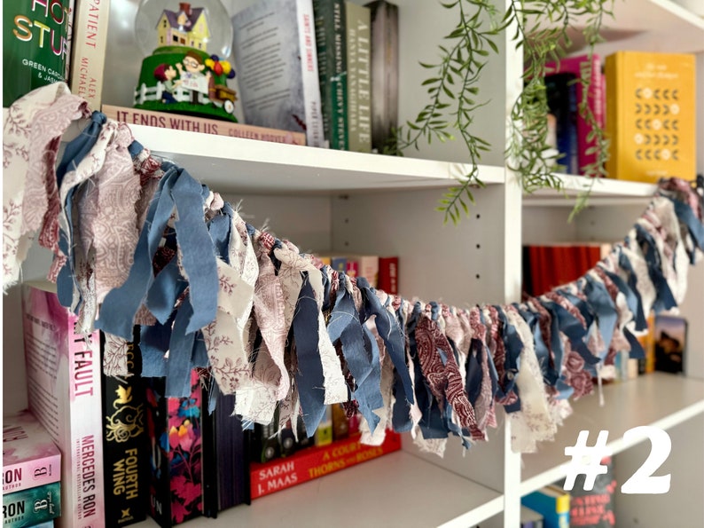 Handmade Fabric Banners From Recycled Scraps Home Decor Birthday Party ...