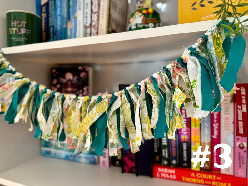 Handmade Fabric Banners From Recycled Scraps Home Decor Birthday Party ...