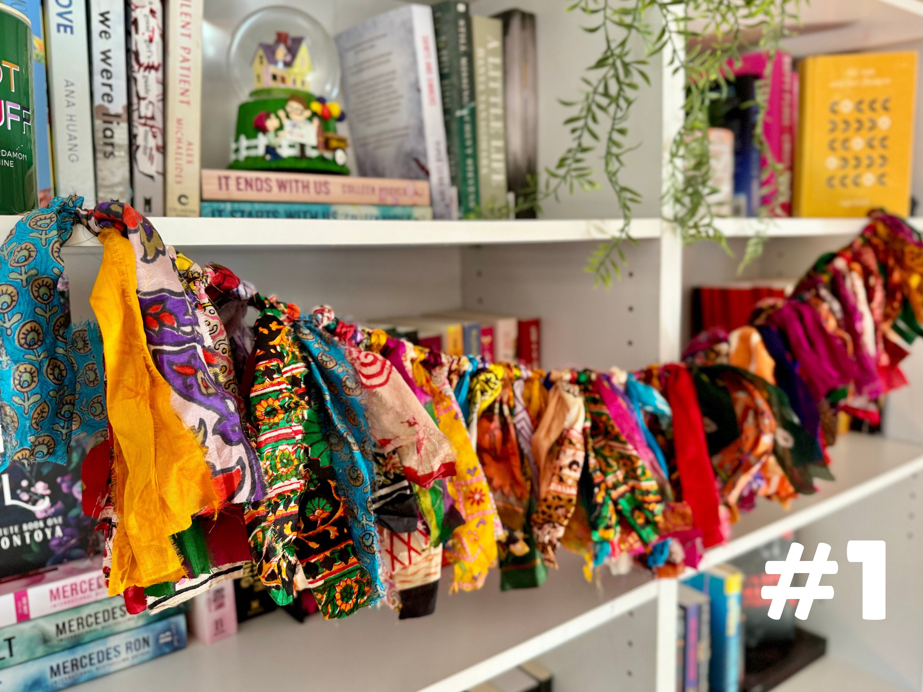 Handmade Fabric Banners From Recycled Scraps Home Decor Birthday Party ...