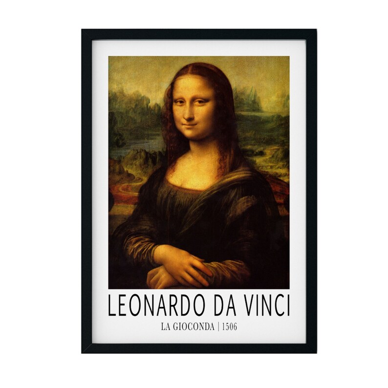 MJ-GRAPHICS® Poster Mona Lisa La Joconde Art Print - Leonardo Da Vinci ...