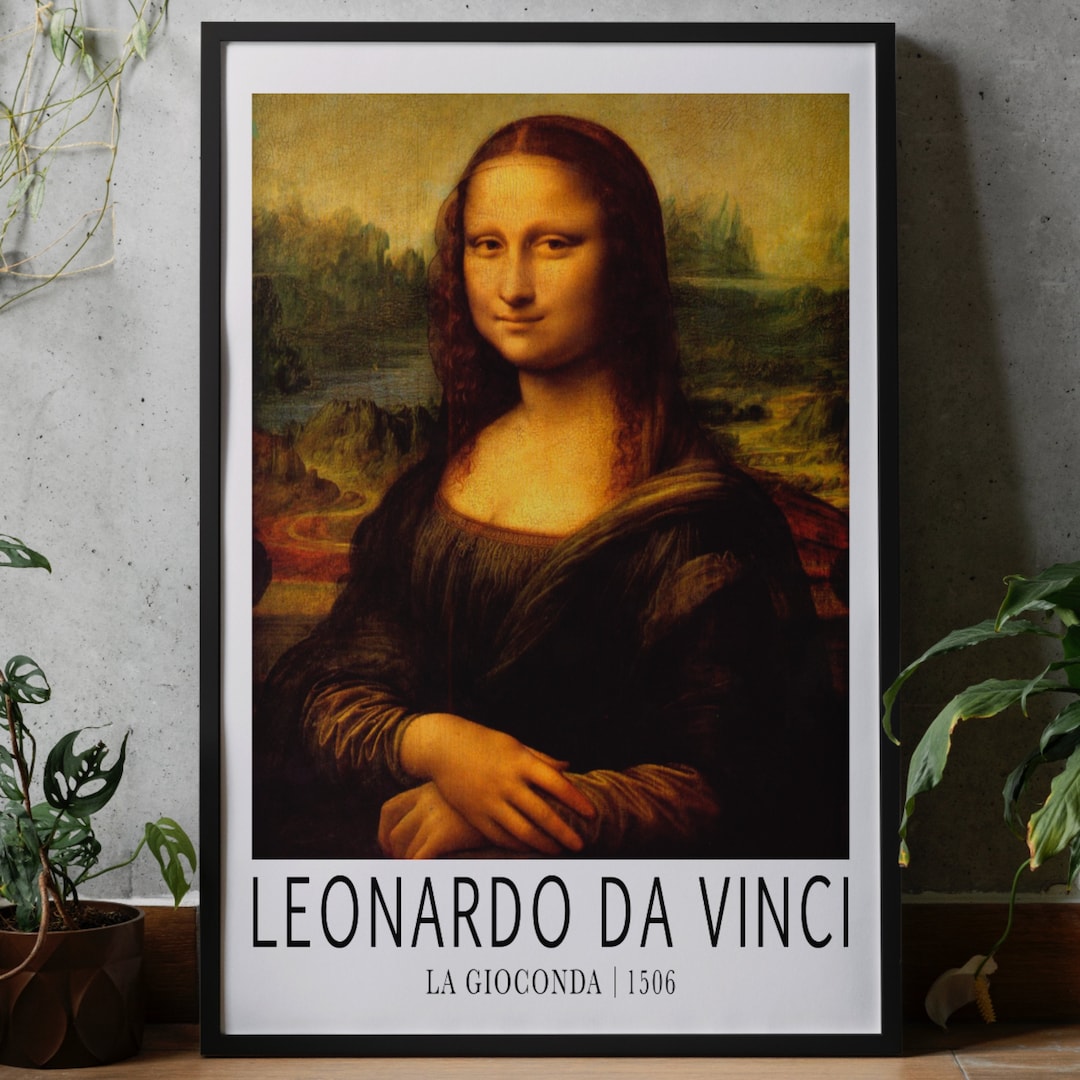 MJ-GRAPHICS® Poster Mona Lisa La Joconde Art Print - Leonardo Da Vinci ...