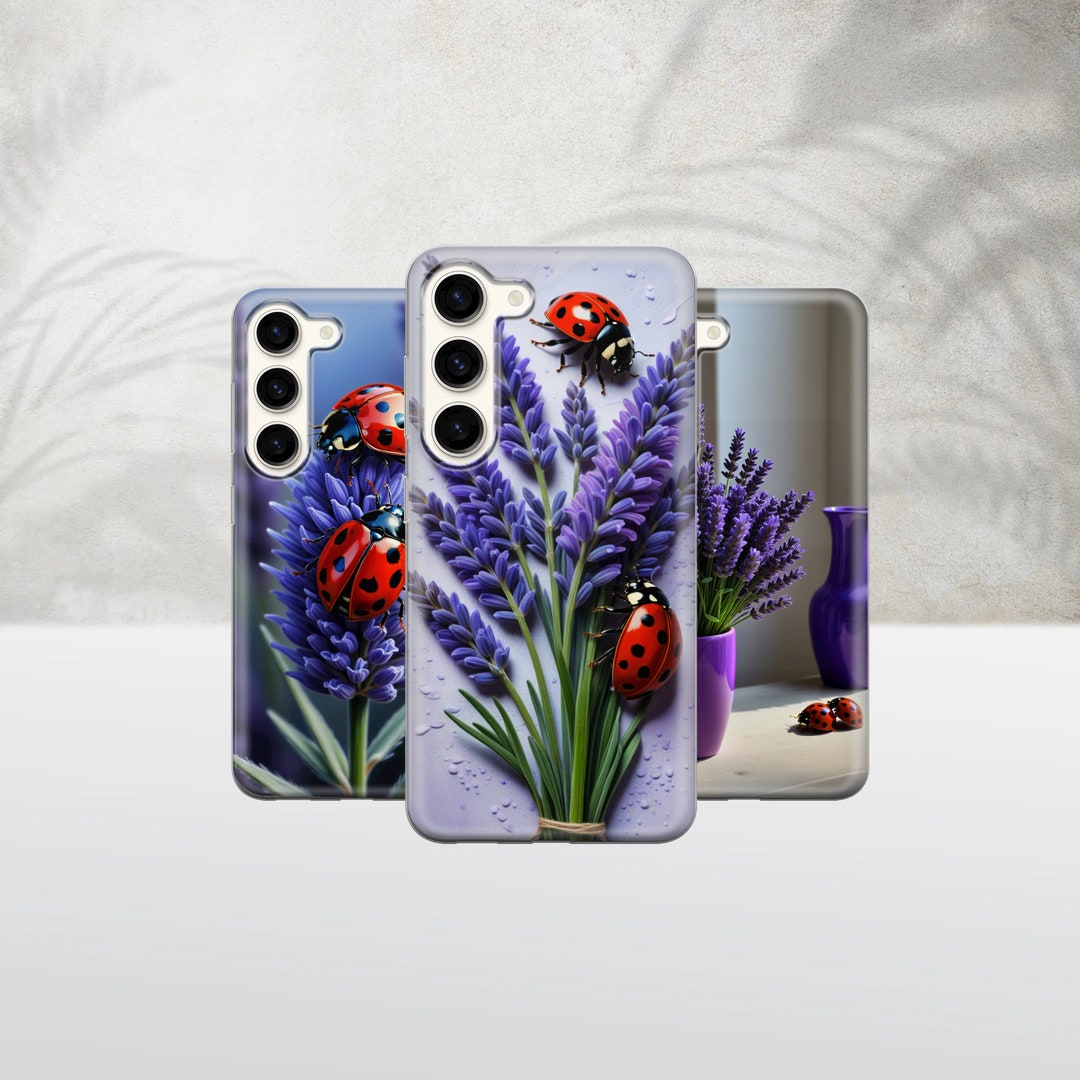 Violet Lavender Phone Case Good Luck Cover for Samsung Galaxy S24 S23 ...