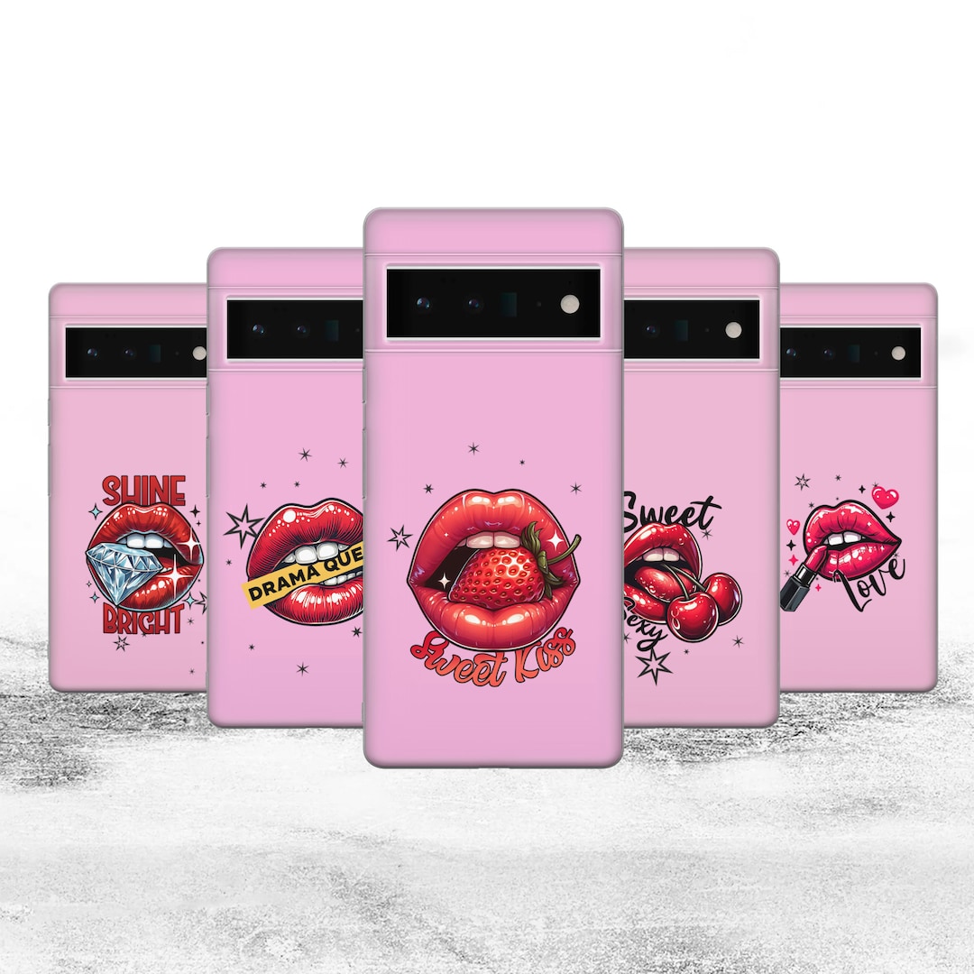 LIPS Phone Case Love KISS Cover for Pixel 9 Pro 8 7A, Samsung S24FE S23 ...