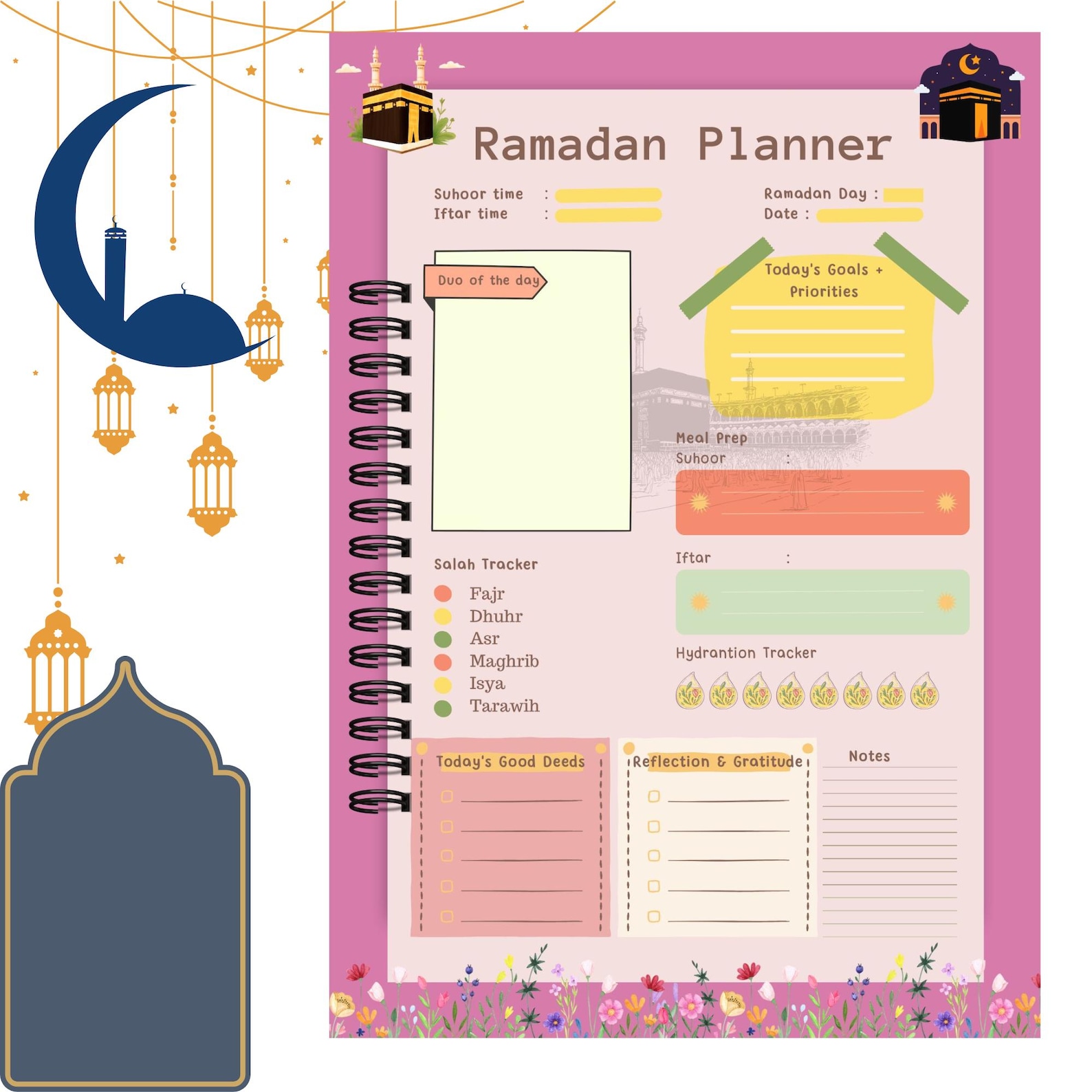 Ramadan Planner | Printable Ramadan Journal | Islamic Ramadan Calendar ...