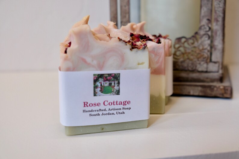 Rose Cottage Soap Handmade Hydrating All Natural Artisan Nearly Naked ...