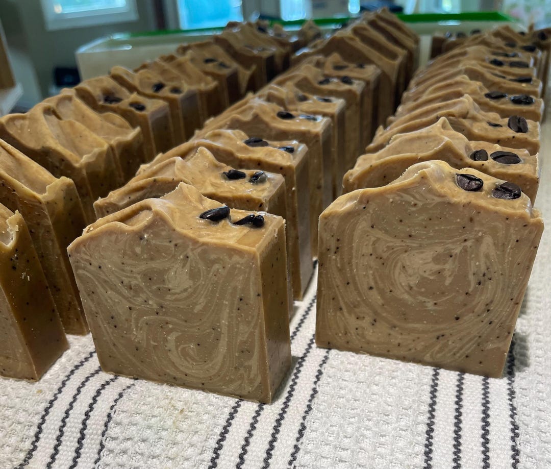 French Roast Coffee Soap - Handmade Hydrating All Natural Artisan ...