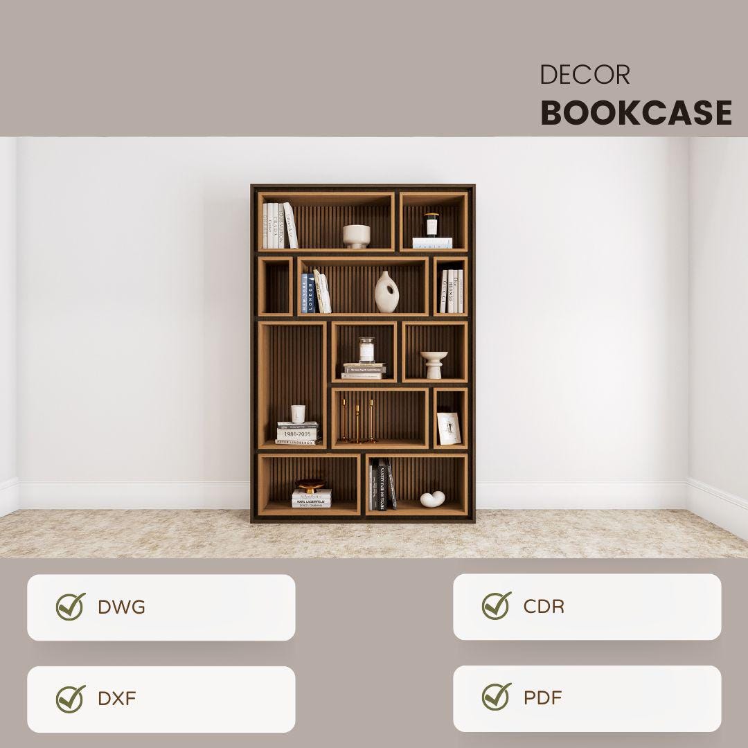 Modern Cnc Bookshelves - Stylish Wall Decor, Cnc Bookshelves, Cnc ...