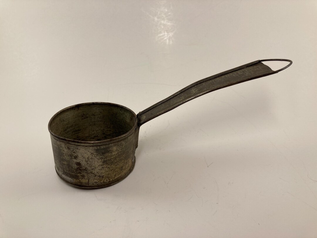 Antique Primitive Tin Dipper Ladle, Rustic Farmhouse Kitchen Decor - Etsy