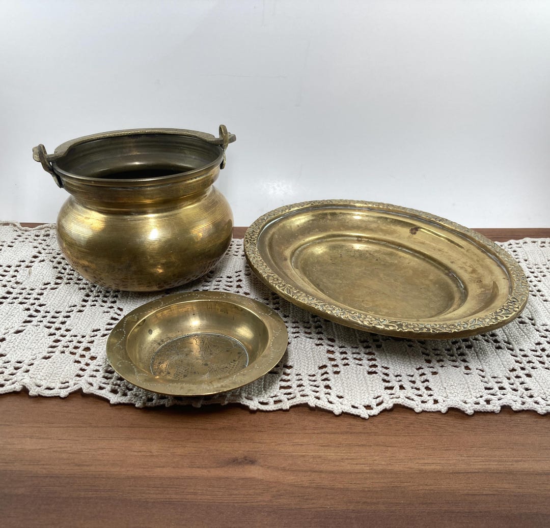 Your Choice Solid Brass Vintage Cauldron, Bowls, Made in India - Etsy