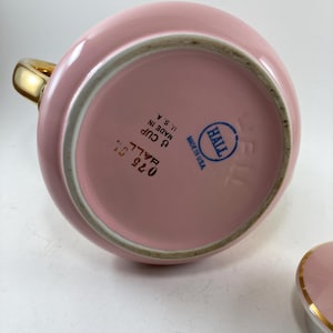 Vintage Hall Pottery Pink and Gold Basket Weave 6 Cup Teapot - Etsy