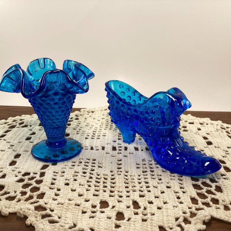 Fenton Hobnail Small Vases - Etsy