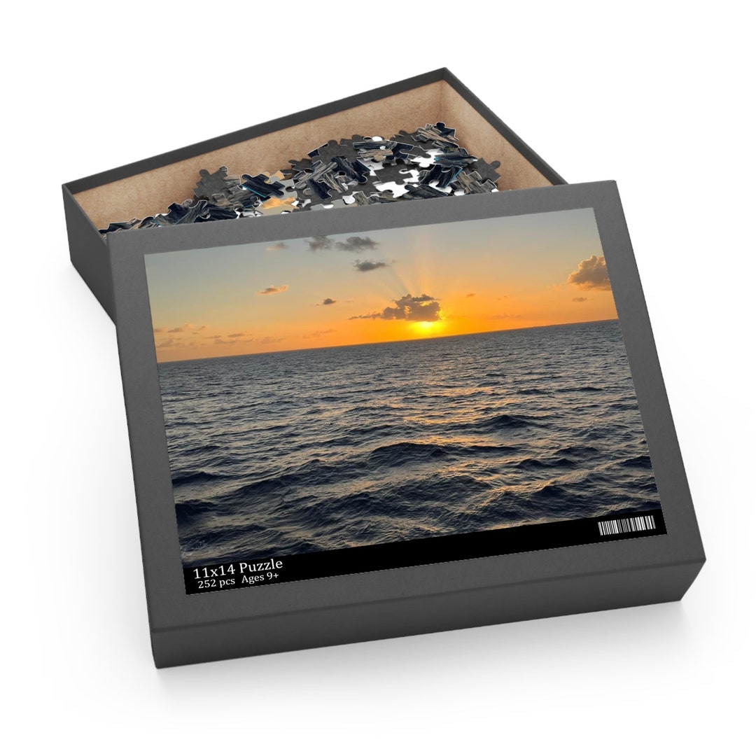 Ocean View at Sunrise Puzzle (120, 252, 500-piece) - Etsy