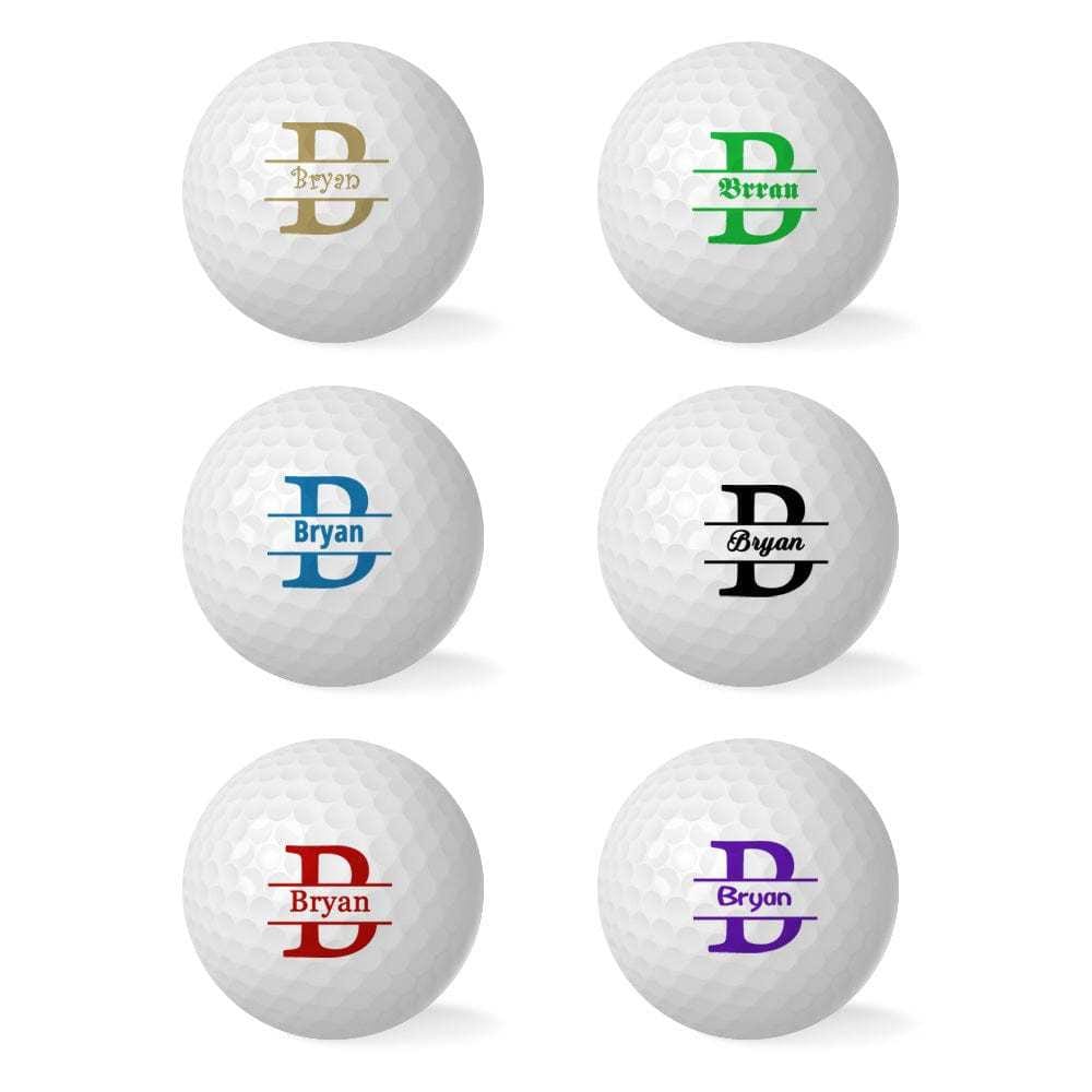 Personalized Monogram Golf Balls Custom Golf Ball Set of 6 Gifts for ...