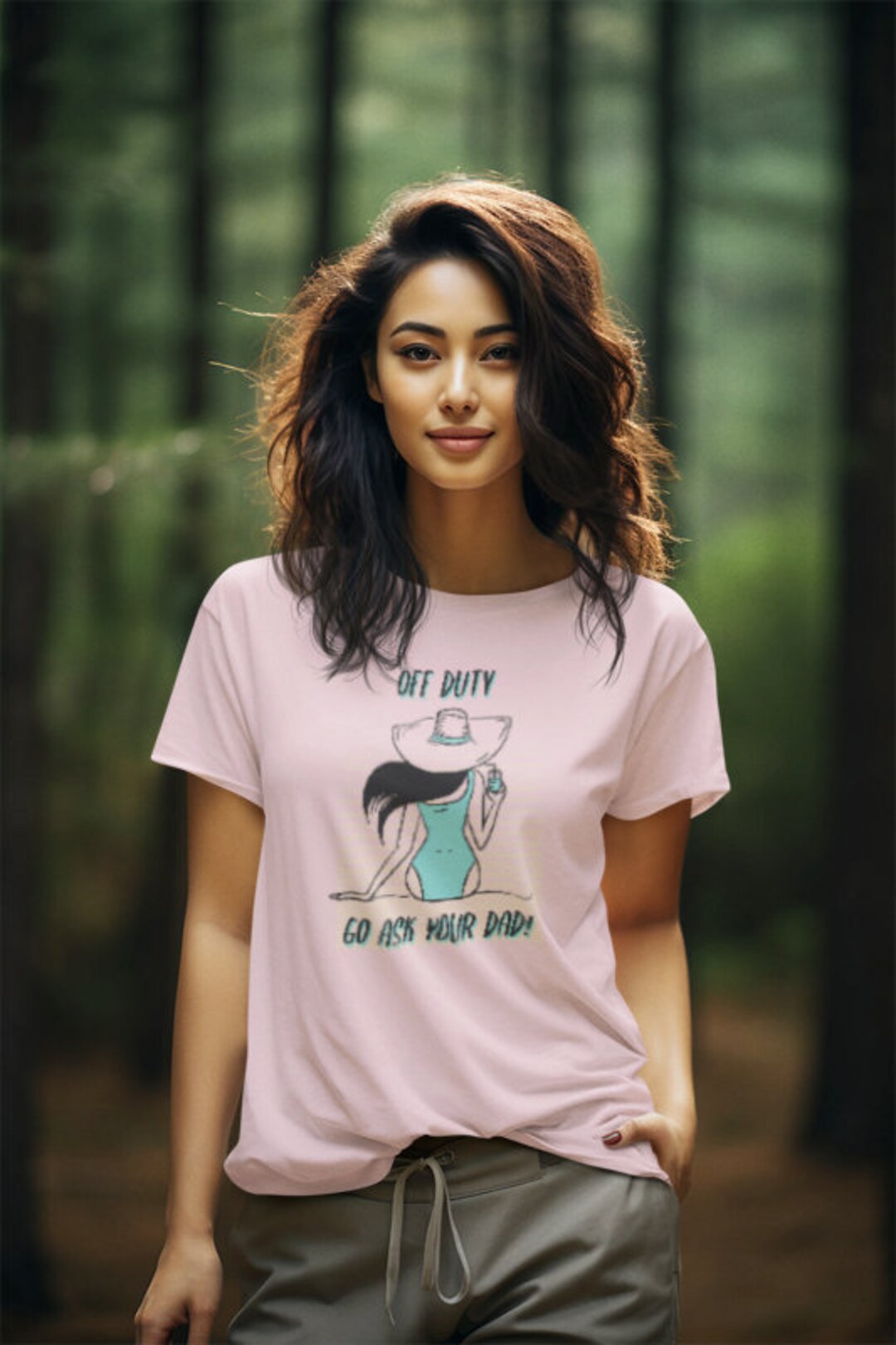 Woman off Duty Vacation T-shirt - Etsy