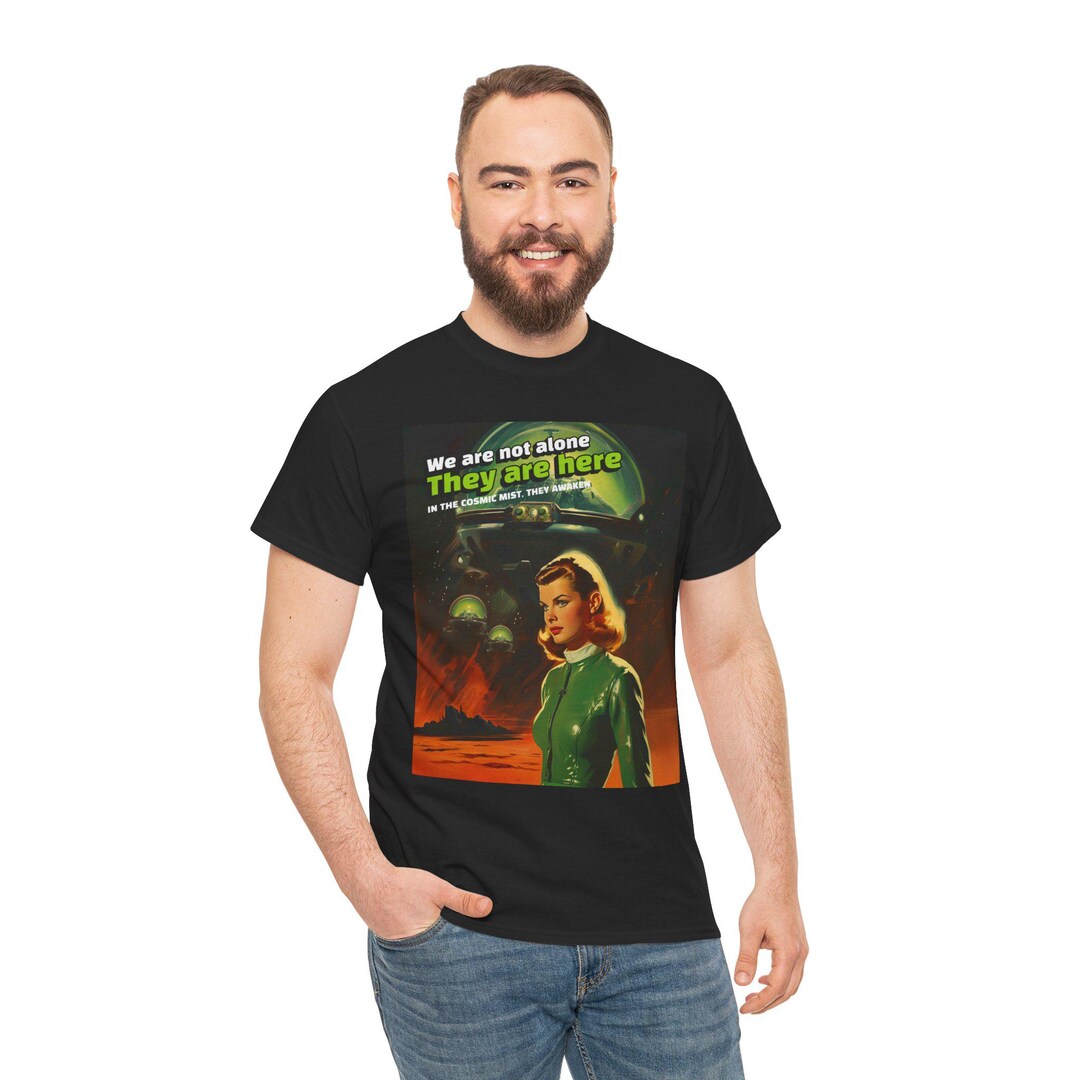 Vintage Sci-fi Alien Encounter T-shirt: Retro Graphic Tee, Nerd Gift - Etsy