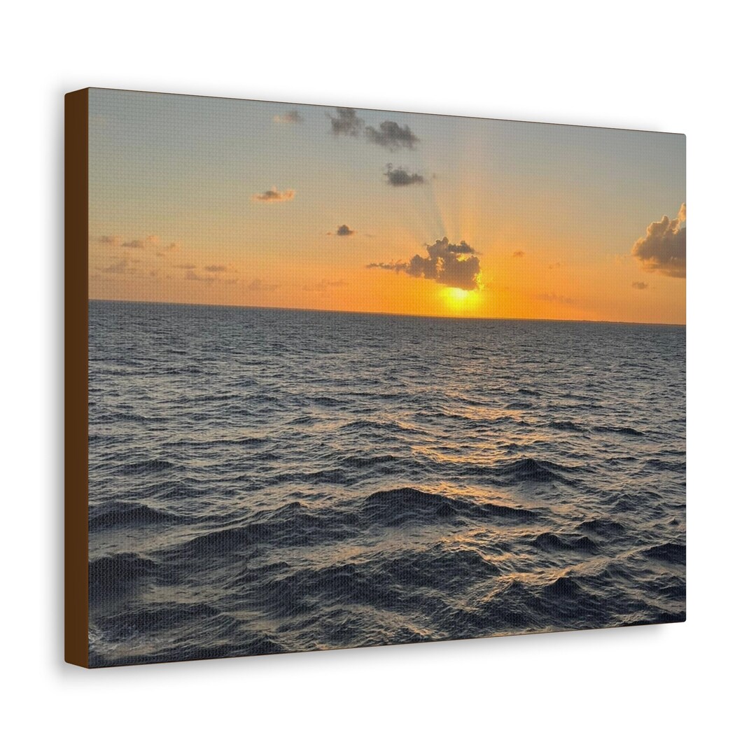 Ocean Sunrise Canvas Print: Coastal Home Decor - Etsy