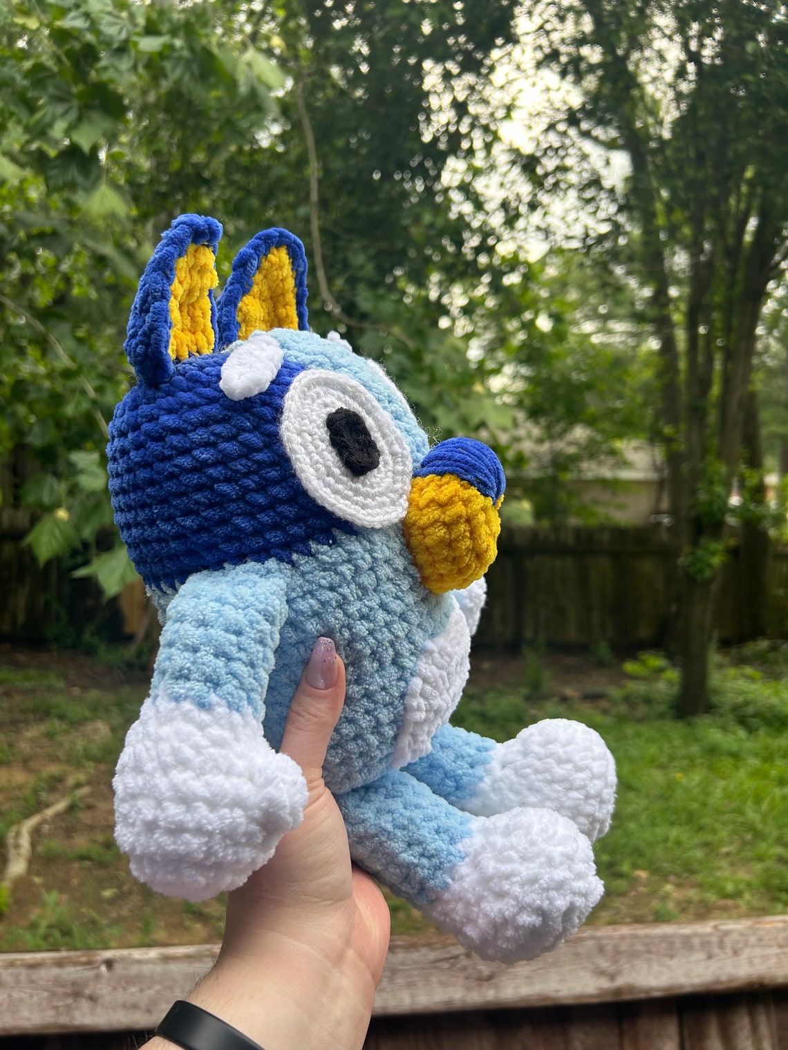 Crochet Bluey Dog Handmade - Etsy