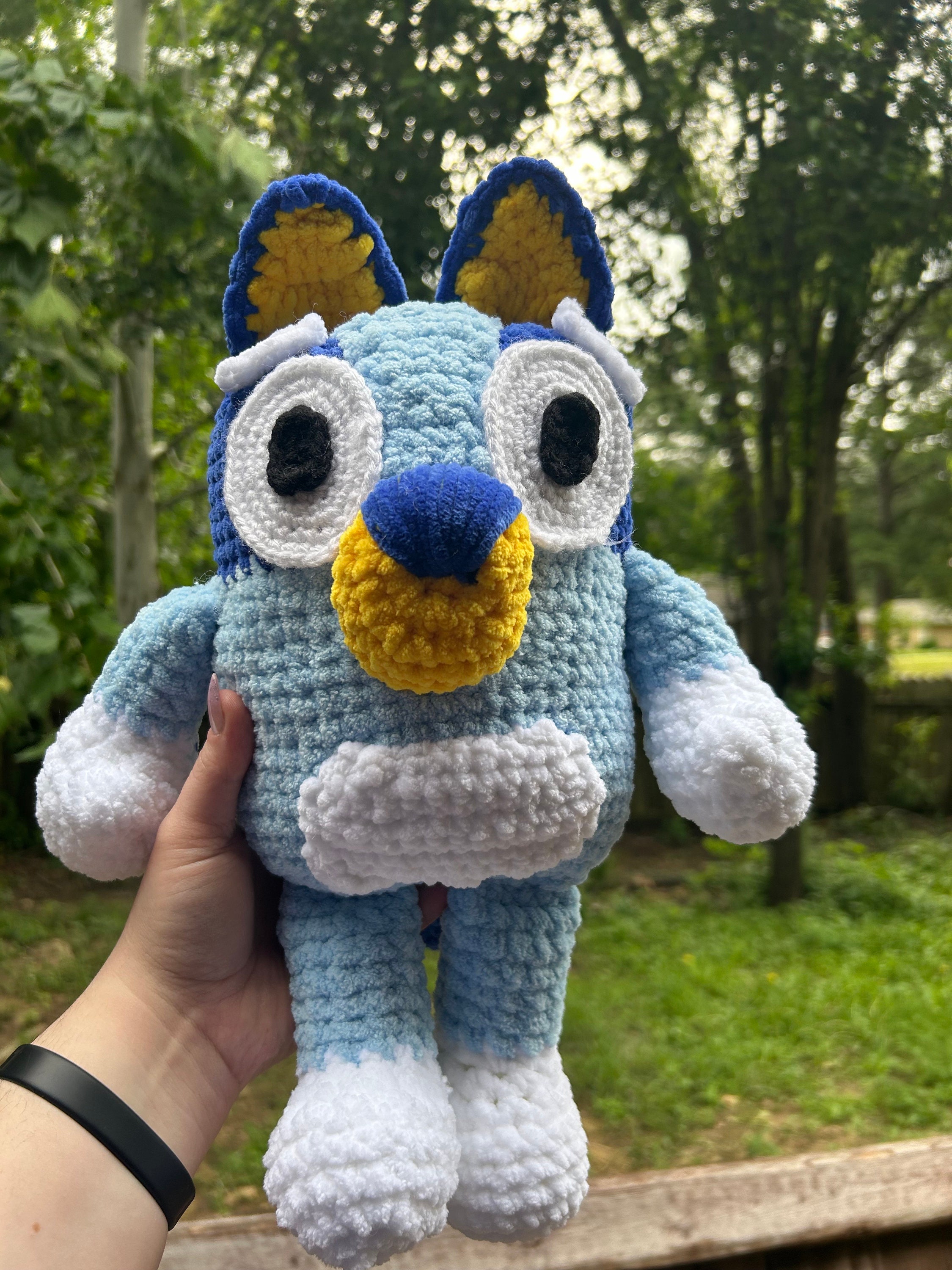 Crochet Bluey Dog Handmade - Etsy