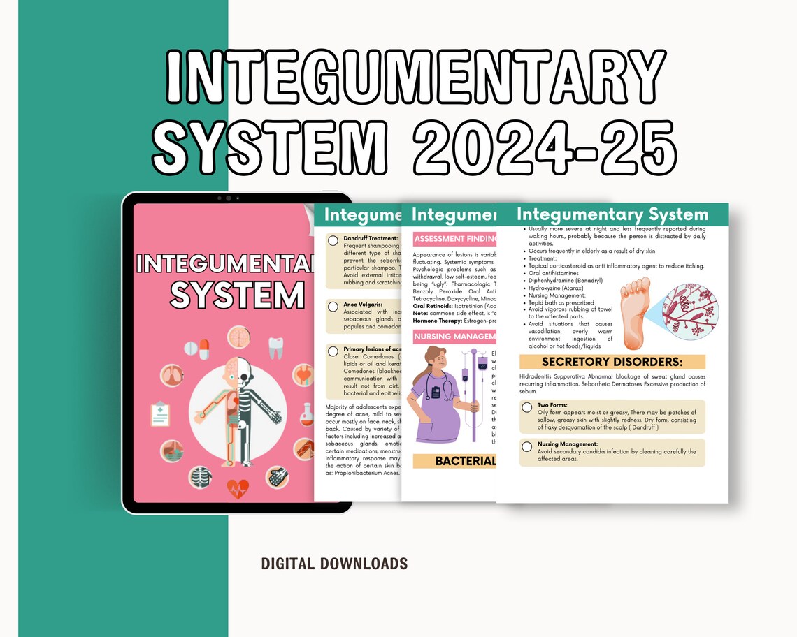 Ultimate Med-surg Integumentary System 2024-25, Nursing Study Guide ...
