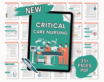 Critical Care Nursing 2024 Edition, ICU Study Guide, Med Surg, Nursing ...
