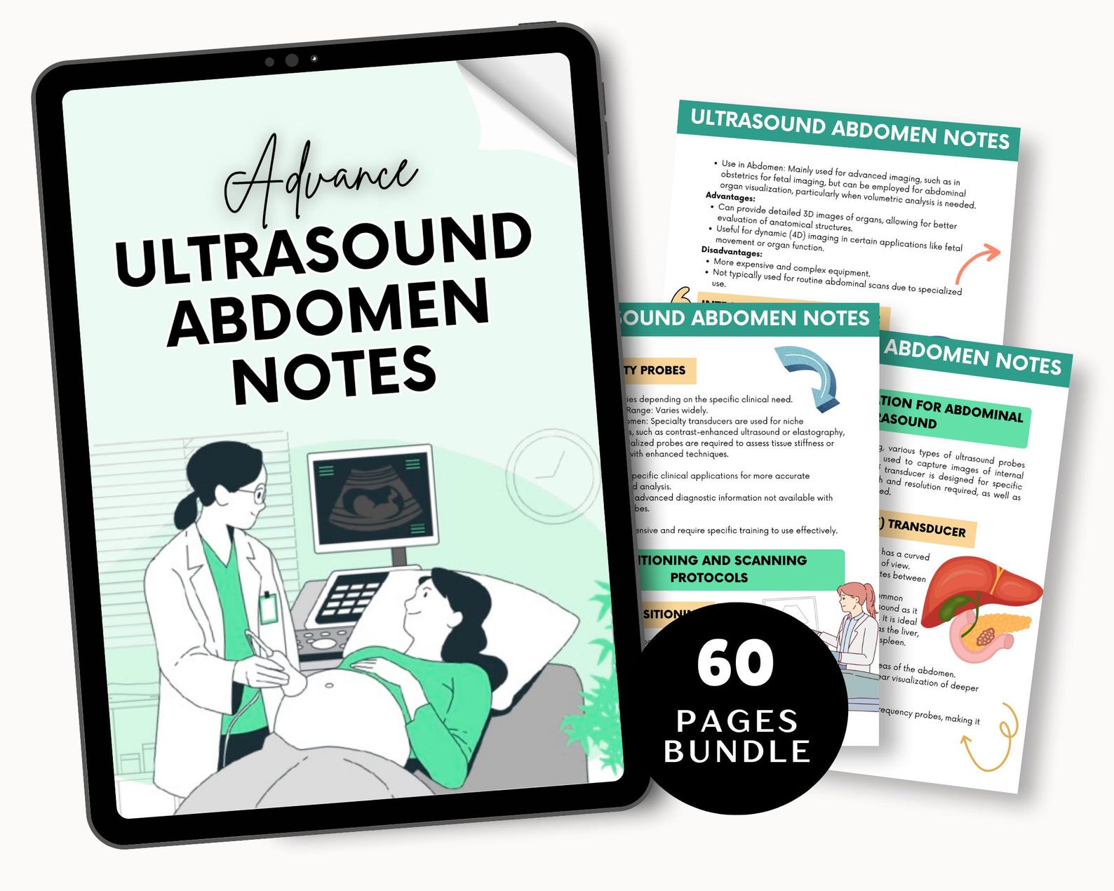 Abdomen Ultrasound Study Guides Comprehensive Ultrasound School Material for Exams | Sonography ...