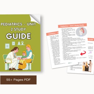 Pediatrics Nursing Study Guide Bundle 2024, Nursing Notes, Nursing ...