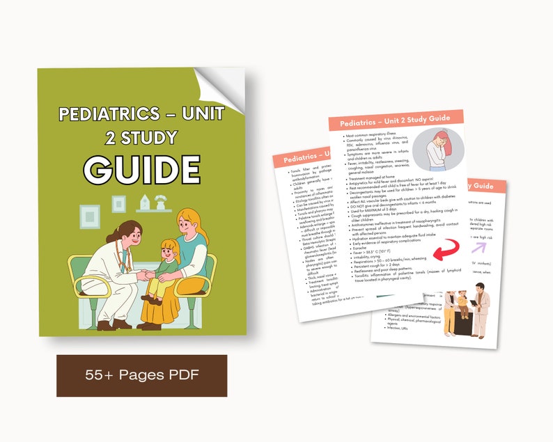 Pediatrics Nursing Study Guide Bundle: NCLEX & ATI Prep (instant ...