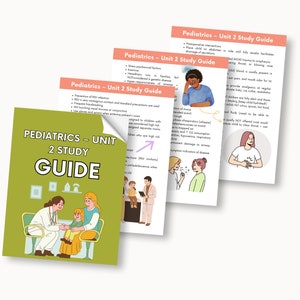 Pediatrics Nursing Study Guide Bundle 2024, Nursing Notes, Nursing ...