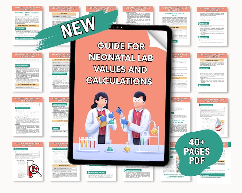 Comprehensive Neonatal Lab Values & Calculations Guide | Essential ...