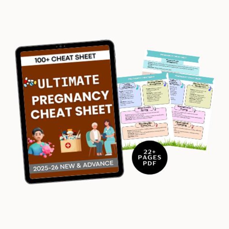 Ultimate Pregnancy Cheat Sheet | 100+ OB Nursing Topics | Prenatal, Labor, Postpartum Guide ...