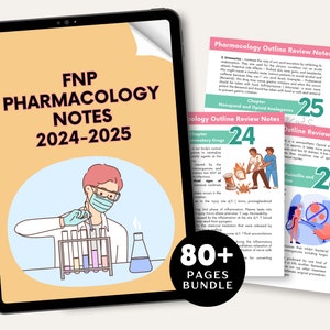 FNP Pharmacology Review Study Guide 2024 for Family Nurse Practitioner ...