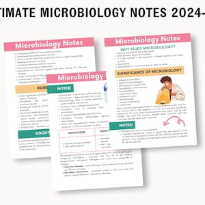 Microbiology Masterclass Notes: Medical Student Cheat Sheet (digital ...