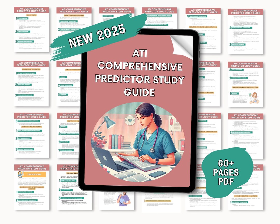 ATI Predictor Study Guide: Nursing Exam Prep (printable) - Etsy