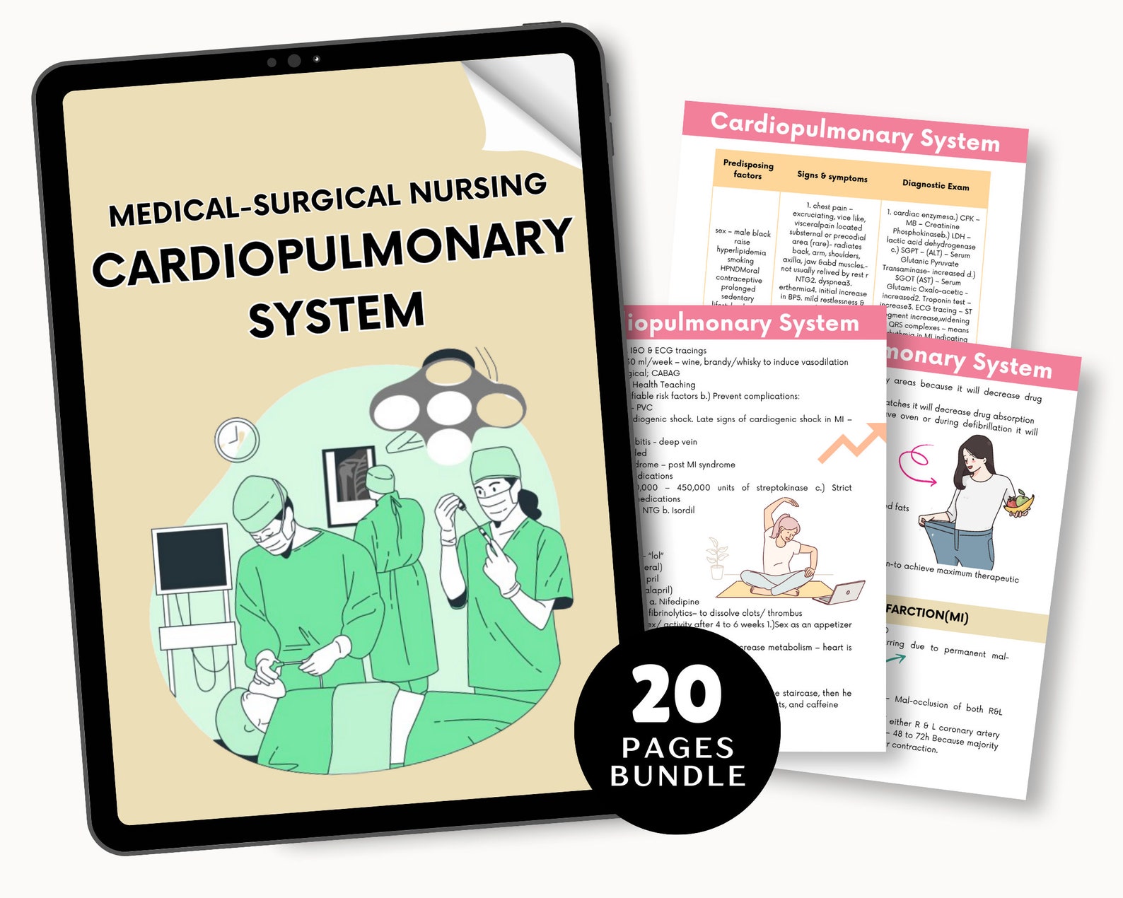Cardiovascular System A & P Study Guide Nursing Notes the Heart Anatomy ...