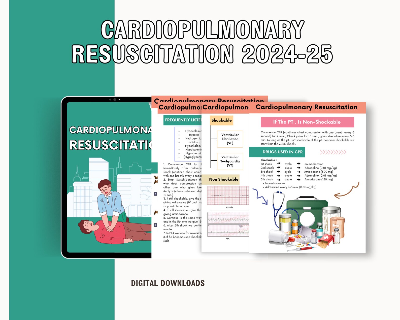 Cardiopulmonary Resuscitation Cardiology A&P Guide 13 Pages Nursing ...