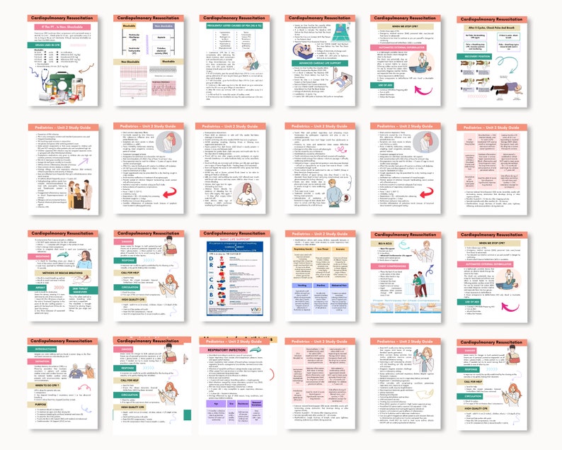 Cardiopulmonary Resuscitation | Cardiology | A&P Guide | 13 Pages ...