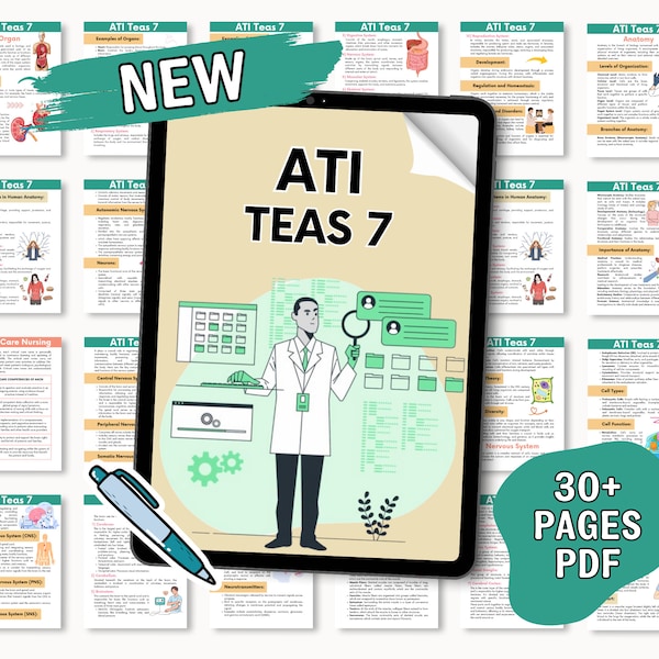 Teas Test Study Guide - Etsy