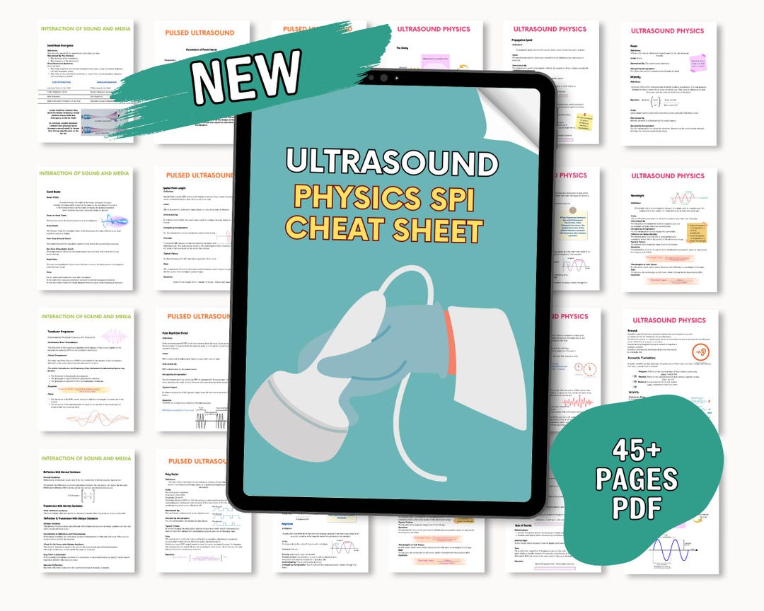 Ultrasound Physics SPI Study Notes, SPI Exam, Physics Question, Physics ...