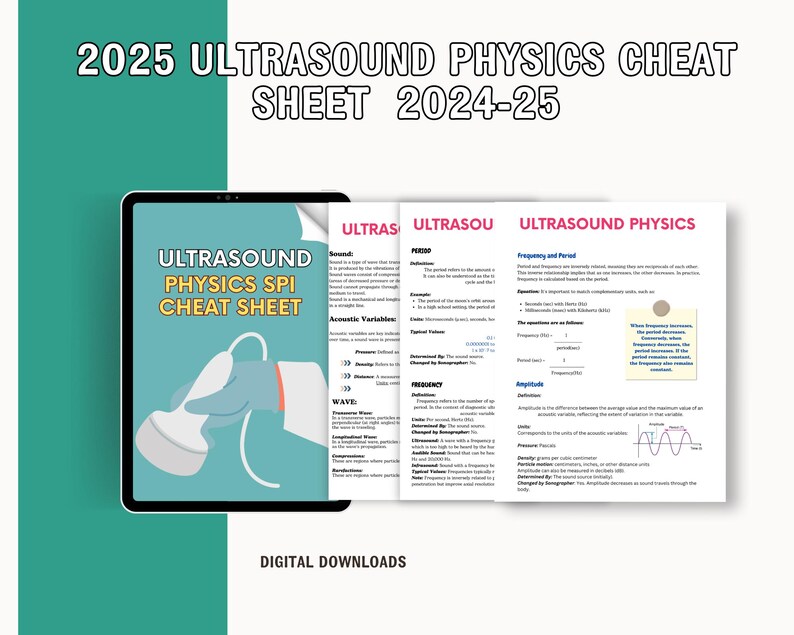 Ultrasound Physics SPI Study Notes: Sonographer Exam Prep (digital ...
