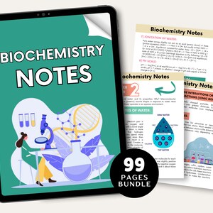 Biochemistry & Organic Chemistry Notes: MCAT Study Guide (PDF) - Etsy