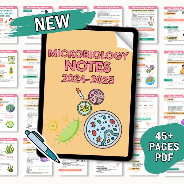 Intro to Microbiology Notes - Etsy